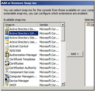 How to use AD Schema snap-in to manage an AD LDS Schema